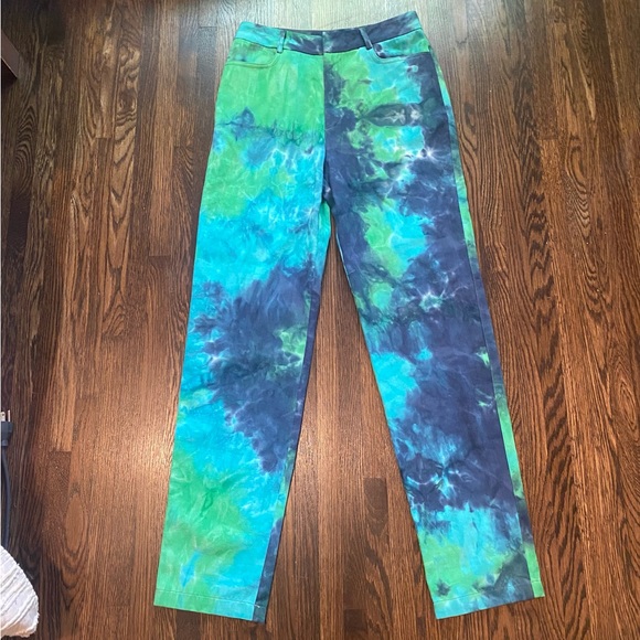 Kim Shui | Pants & Jumpsuits | Kim Shui Studio Blue Tie Dye Pants ...